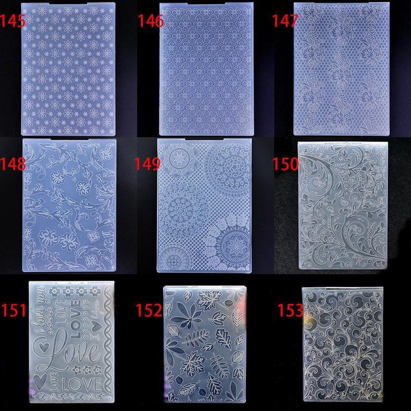 Flowers Leaves Love Lace Embossing Folder For Scrapbook DIY Album Card ...