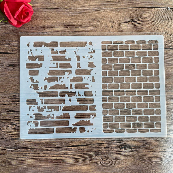 A4 size Design Stencil for Wall Painting Scrapbooking Stamp Album ...