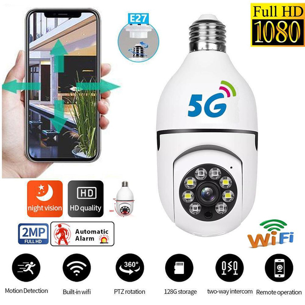 2023 New E27 Bulb Camera 360P/720P/1080P Full HD Surveillance Camera ...