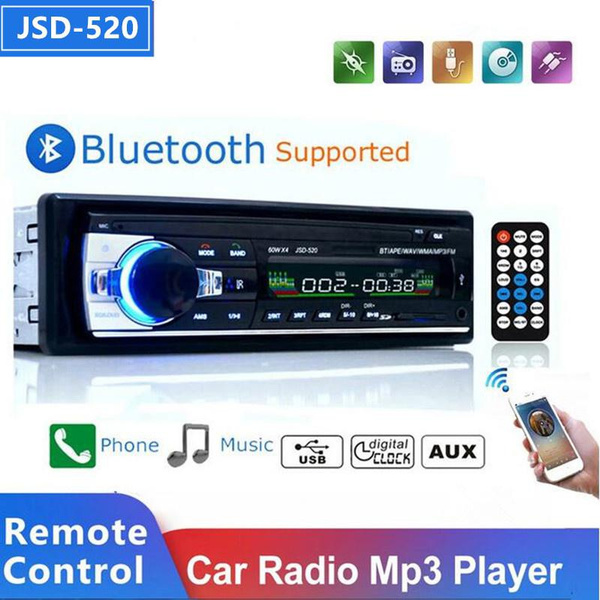 Car Radio Stereo Player JSD-520 Digital Dual Bluetooth MP3 Player Stereo Receiver 1 Din FM Aux ...