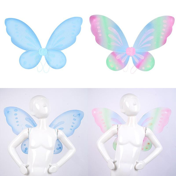 Fairy Wings Kids Girls Dress up Wings Halloween Birthday Party Angel ...