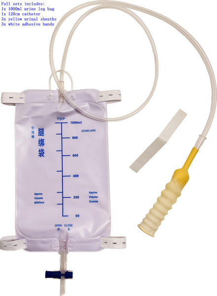 Incontinence Urinal system Urology Aid Male Urine Leg Bag urine bag ...