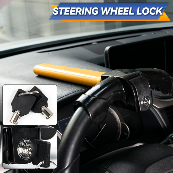 Car Steering Wheel Lock Universal Anti-theft Security Rotary Steering ...