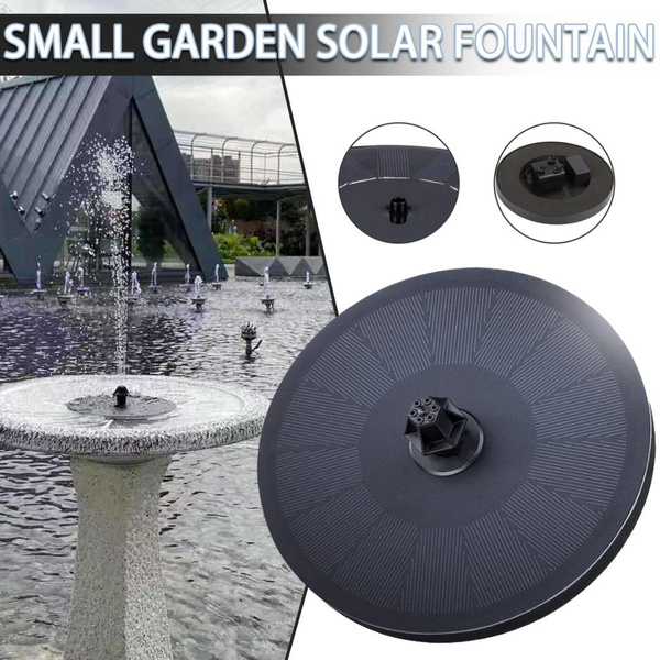 Solar Powered Floating Bird Bath Water Fountain Pump Garden Pond Pool ...