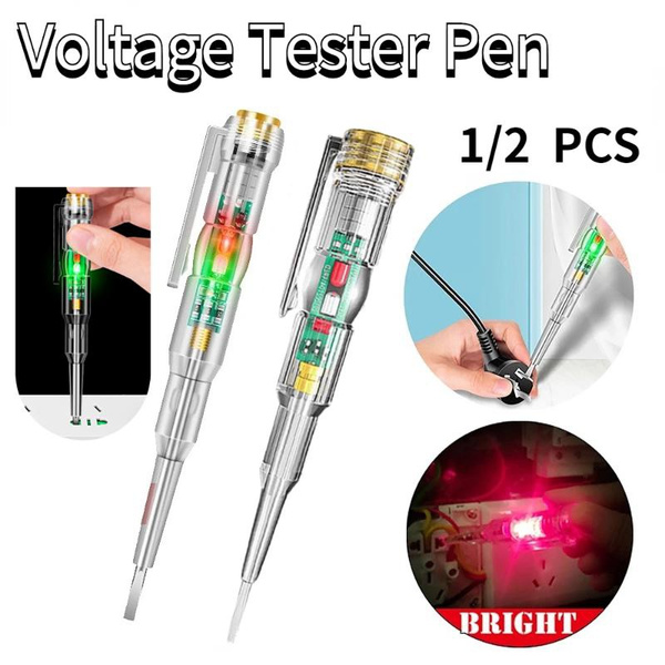 1/2 PCS Intelligent Voltage Tester Pen Non-contact Induction Digital ...
