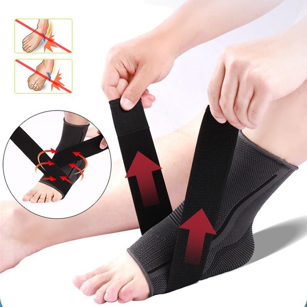 1pc Unisex Ankle Pad Protection with Bandage Elastic Adjustable ...