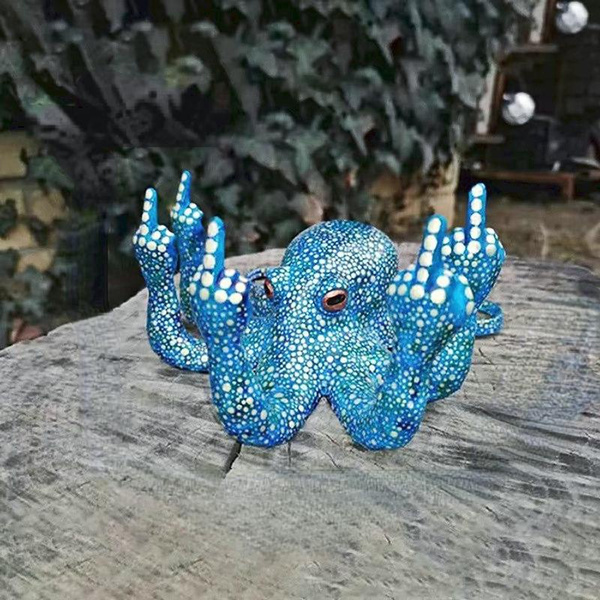 Middle Finger Octopus Super Anger Octopus New Simulation Octopus ...