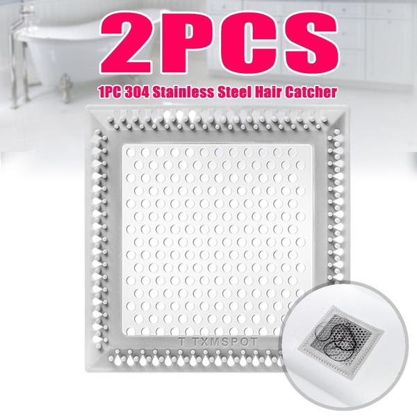 2/1PCS TXMSPOT Shower Drain Hair Catcher for Bathroom Floor Drain,304 ...