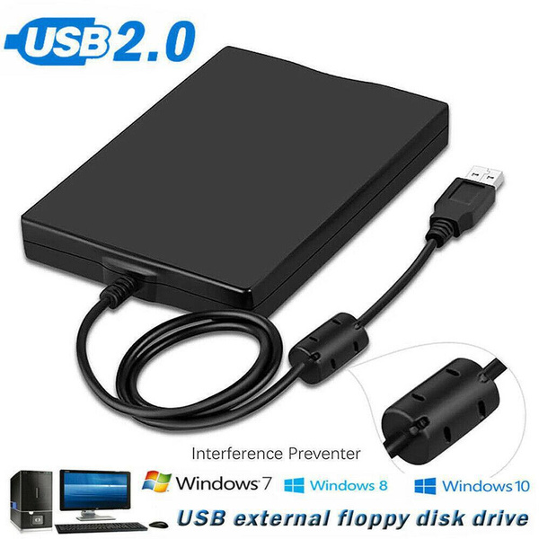 3.5 Inch USB 2.0 Portable External Floppy Disk Drive 1.44Mb Reader FDD ...