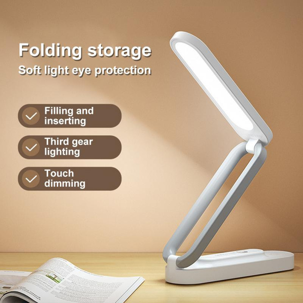 USB Rechargeable Foldable Table Lamp LED Table Desk Lamps PC Monitor ...