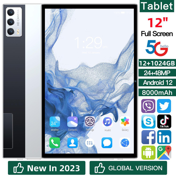 2023 Newest Android 12.0 WiFi Tablet PC 12 Inch Ten Core 5G 4G Network ...