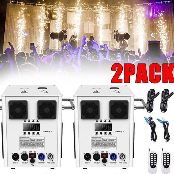 2PCS Cold Spark Machine Stage Equipment Special Effect Machine with ...