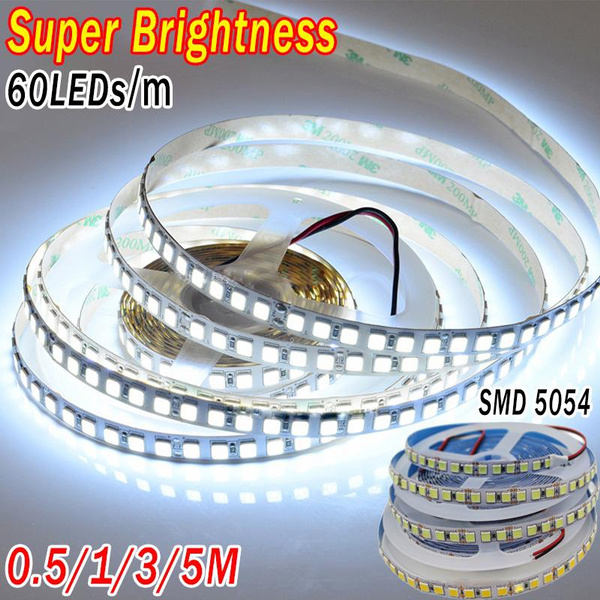 0.5M/1M/3M/5M New Upgrade Super Bright LED Strip Light 12V SMD 5054 ...