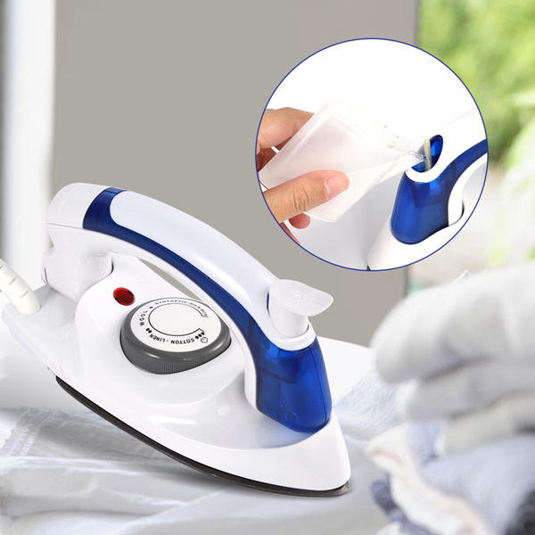 Steam Iron, Portable Handheld Steam Travel Iron Anti-Skidding Handle ...