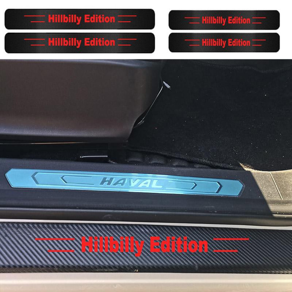 Hillbilly Edition Emblem Badge Car Door Sill Threshold and Rear Trunk ...