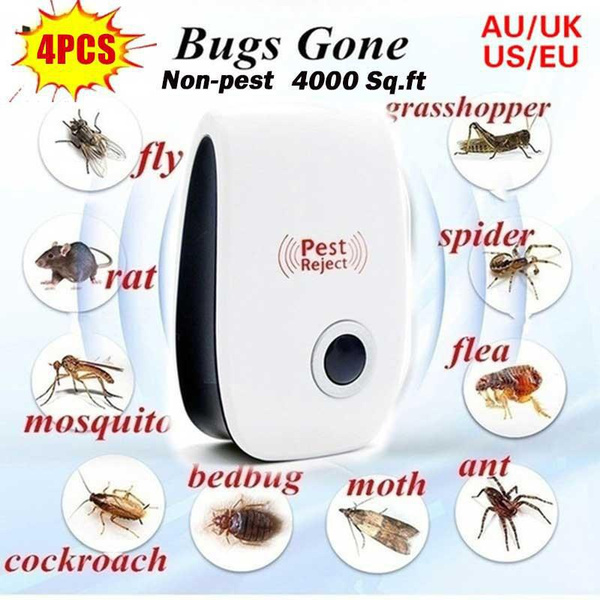 2022NEW 1/2/4PCS Safe & Environment Friendly Ultrasonic Pest Repeller ...