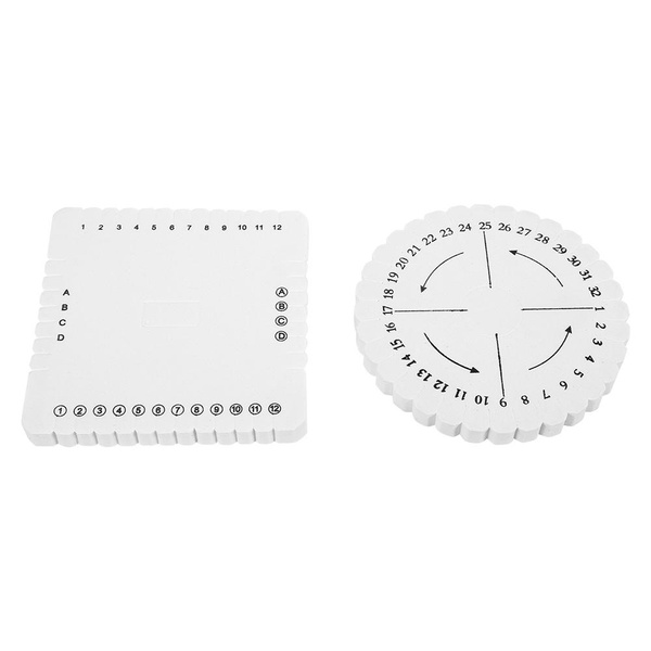 2Pcs Round Kumihimo Disc Macrame Cord String Weaving Disk | Wish