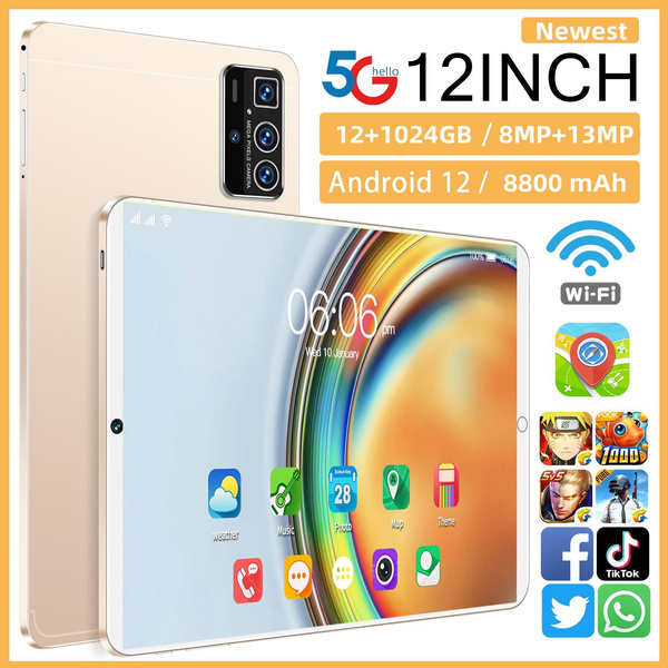 2023 New Tablet 4K HD Screen WiFi Tablet PC Ten Core 5G 4G Network ...