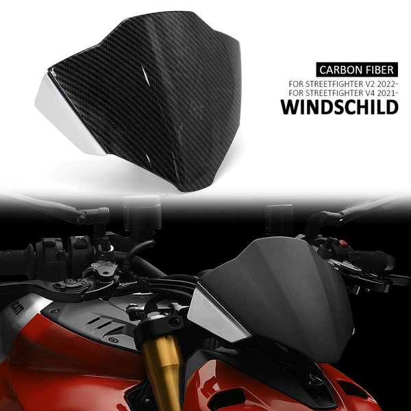 Motorcycle Windshield Windscreen For Ducati Streetfighter V2 STREETFIGHTER V4 S V4S 2021 2022 ...