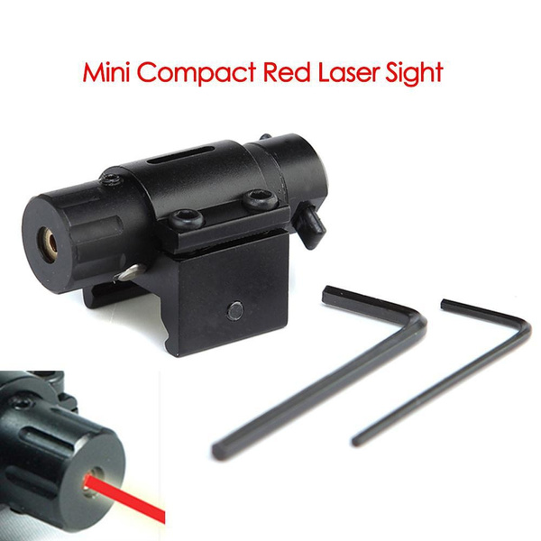 Mini Tactical Red Dot Laser Sight Matte Black Aluminum Casing With 20mm ...