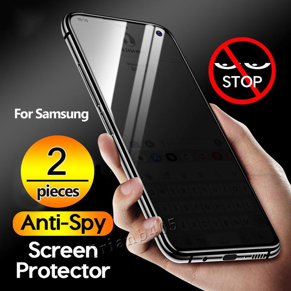 Bubble Free Privacy Screen Tempered Glass For Samsung Galaxy S23 Ultra ...