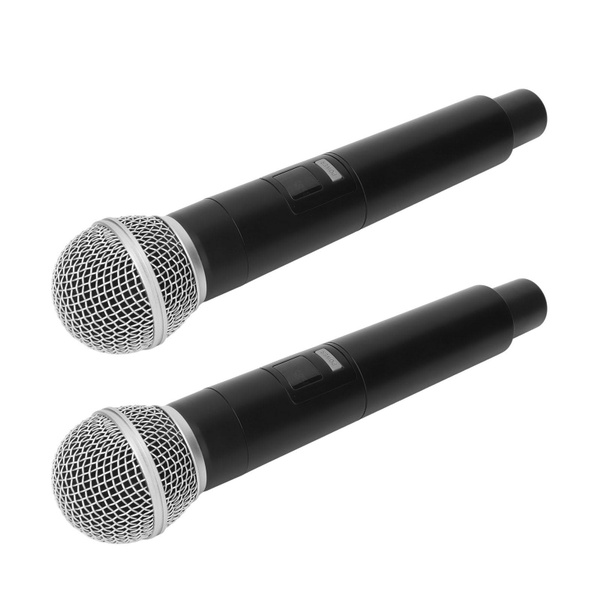 Wireless Microphone 1 for 2 Handheld Cordless Dynamic Microphones for ...