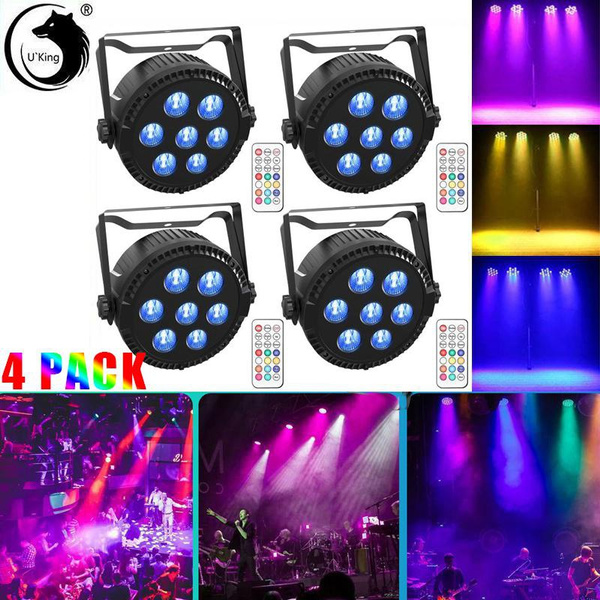 New 4 PCS 70W RGBW Par Light Stage DJ Lighting 4 in 1 RGBW DMX512 KTV 7 ...