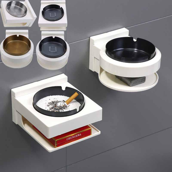 1 Pcs Hanging Cigarette Ashtray Bathroom Wall Mounted Cigarettess ...