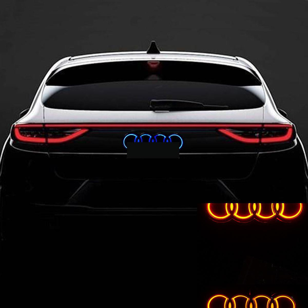 5D Car Tail Rear Logo Badge Emblem LED Illuminated Lights for Audi Q3 ...