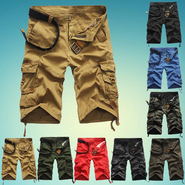 Summer Men's Fashion Shorts Casual Multi Pocket Jogging Short Pants Men ...