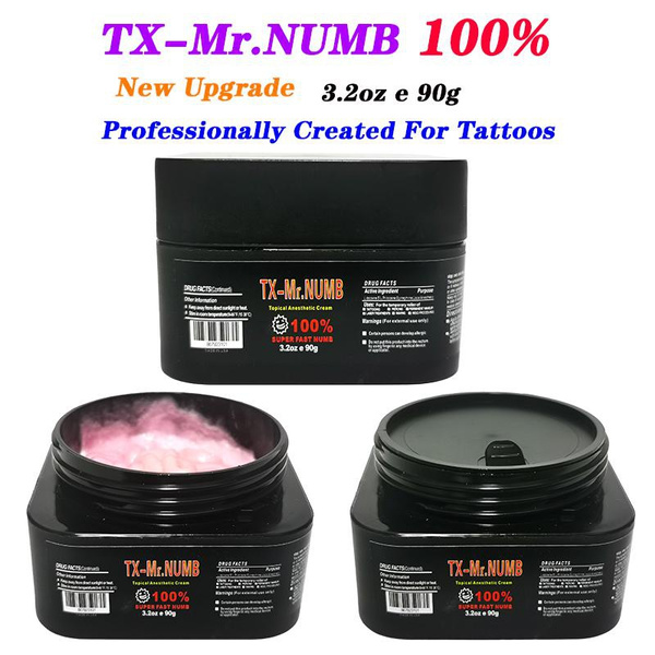 TX-Mr.NUMB 100% Tattoo Numbing Cream Brighter and Clearer Ink Numb ...
