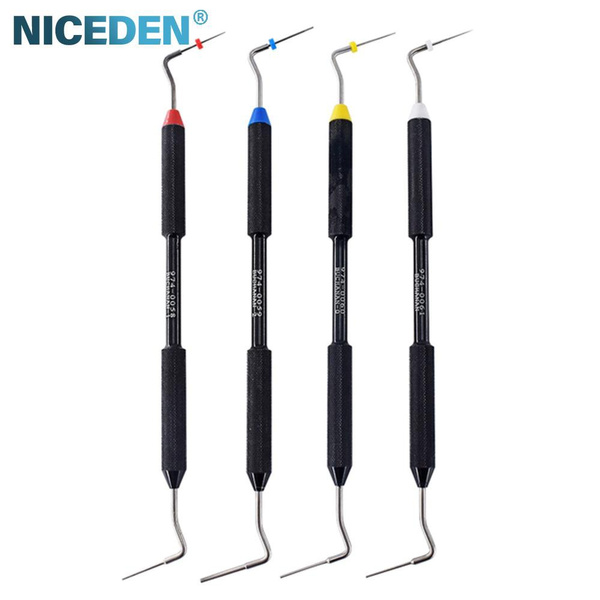 4pcs/Set Dental root canal filler Endo Hand Plugger Fill Instrument ...