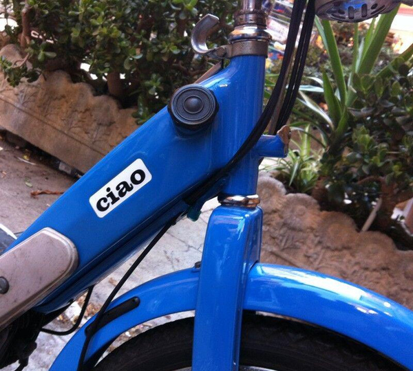 Sticker Piaggio Ciao Black Background White - Stickers/Adhesives ...