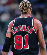 Legend Men's T-shirt Chicago Rodman No. 91 Jersey Retro Track and Field ...