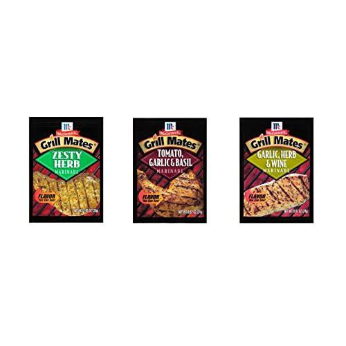 McCormick Grill Mates Marinade Seasoning 3 Pack Bundle- Zesty Herb ...