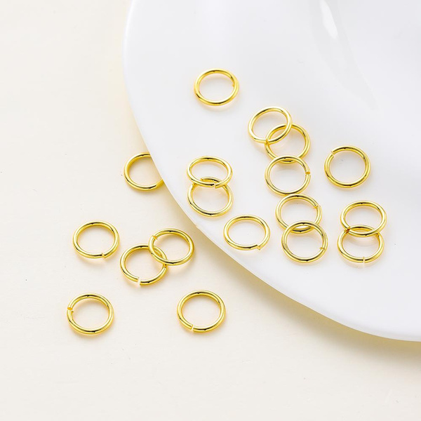 50/100/200Pcs Brass Open Rings Split Rings Connectors For Diy Jewelry ...