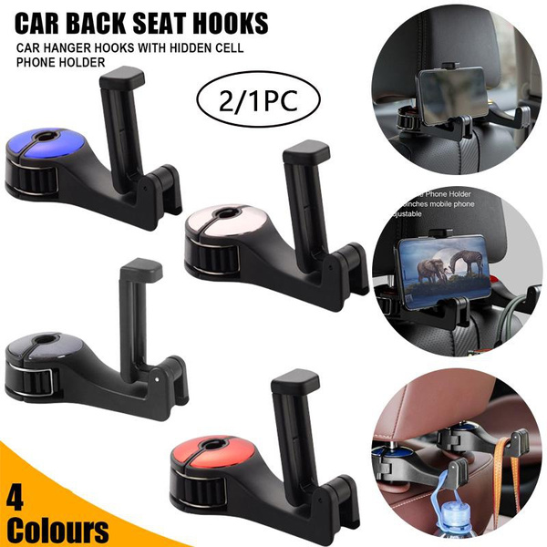 2/1pc Car Hook 2 In 1 Multi-functional Mobile Phone Bracket Universal ...