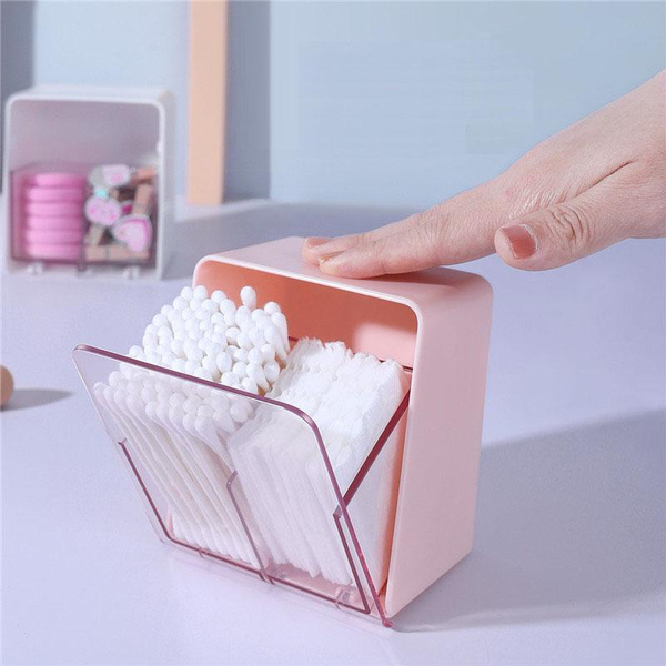 QTip Holder Canisters for Cotton Balls, Swabs, Rounds, Floss, Dispenser ...