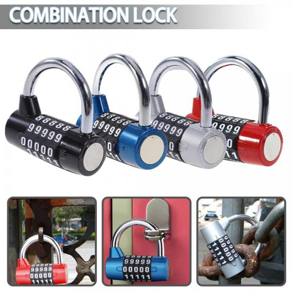 4-Digit Combination Lock Outdoor Weatherproof Heavy Duty Padlock for ...