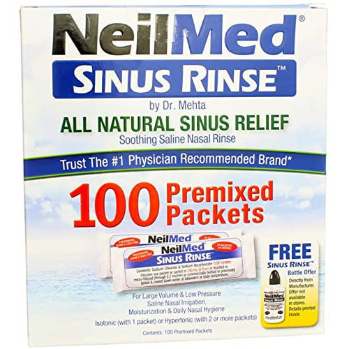 NeilMed's Sinus Rinse Pre-Mixed Packets, 100-Count Boxes | Wish