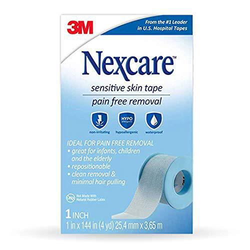 Nexcare Sensitive Skin Tape, Tears Easily, For Sensitive Skin, 6 Rolls ...