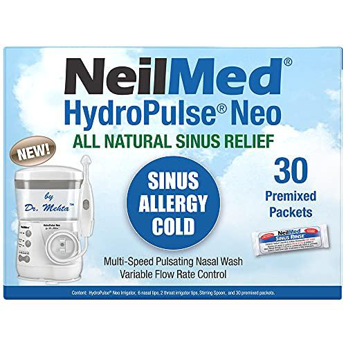 NeilMed HydroPulse Neo. Multi-Speed Electric Pulsating Nasal Sinus ...