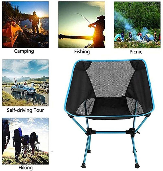 Ultralight Portable Camping Chair, Compact Folding Backpacking Chair ...