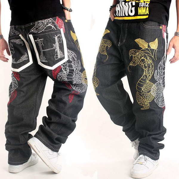 New Men Printing Hip Hop Pants Men Pants Trousers Fashion Streetwear ...