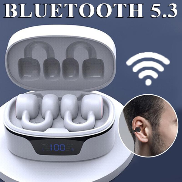 Painless Wear Wireless Bluetooth 5.3 Headset, Ear Clip Bluetooth ...