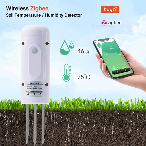 Tuya Zigbee Wireless Soil Moisture Meter Intelligent Temperature ...