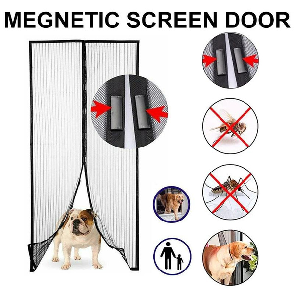 Magnetic Screen Door Curtain Anti-Mosquito Net Fly Insect Screen ...