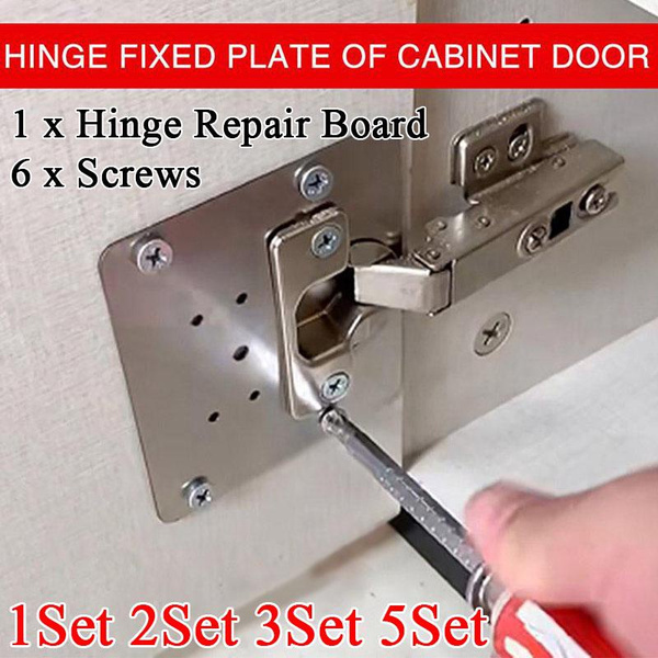 1Set 2Set 3Set 5Set Hinge Repair Brackets, Cabinet Hinge Repair ...