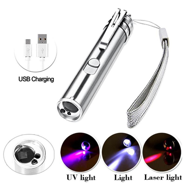 Multi-functional Mini Metal Ultraviolet Detection Lamp Rechargeable ...