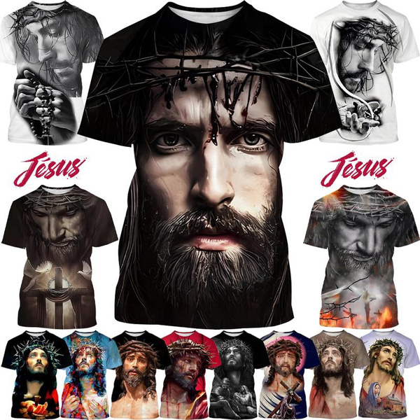 Hot Sale Jesus 3d Print T Shirts About Jesus Loves Every Christian